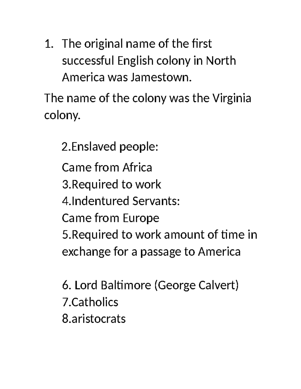 The original name of the first successful English colony in North ...