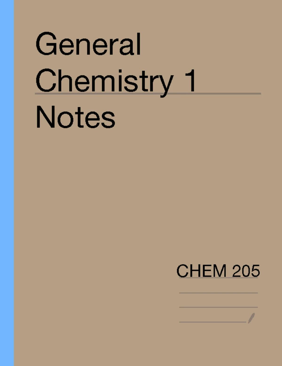 General Chemistry I - Chapter 1 and 2 Notes - CHAPTER 1 MATTER AND ...