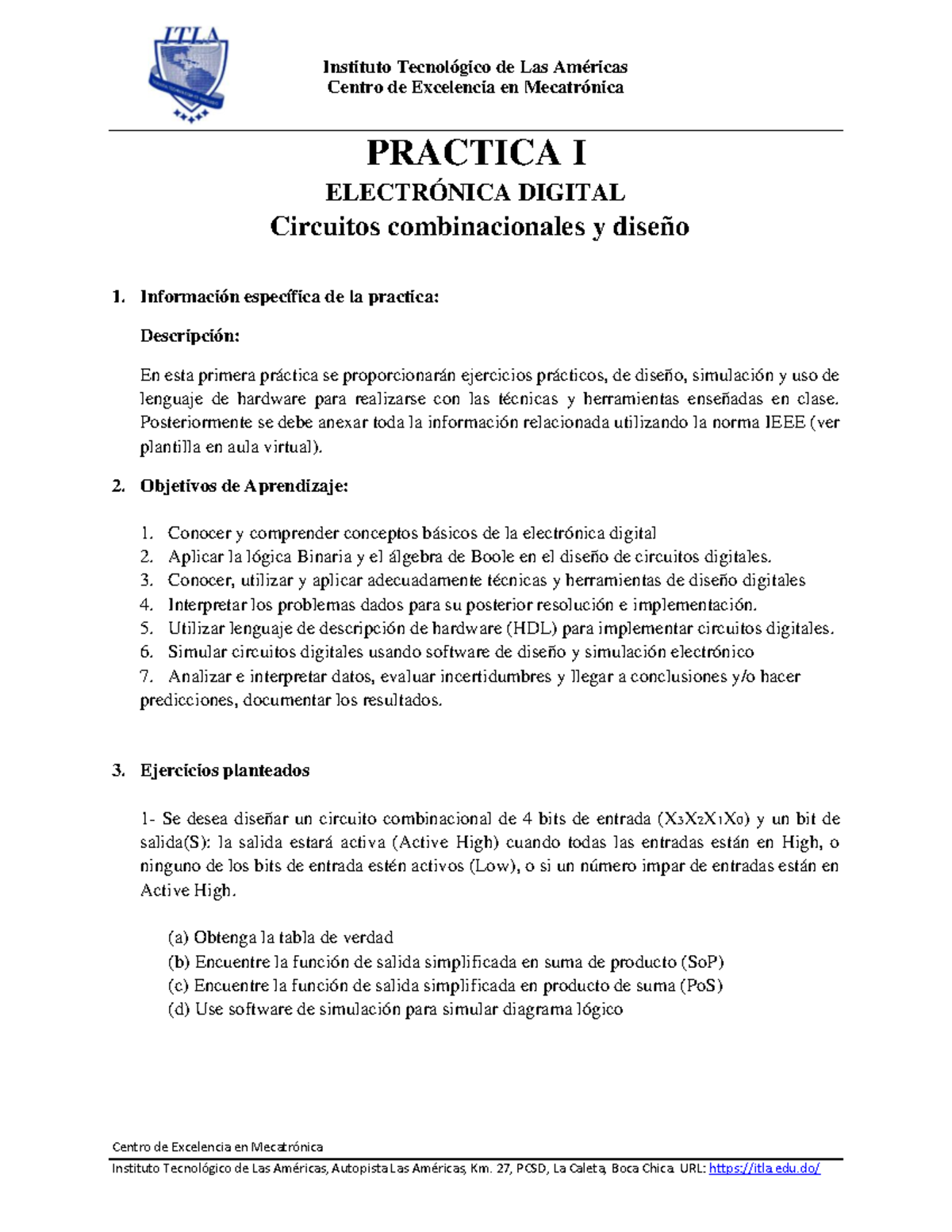 Práctica I ED: Circuitos Combinacionales en Electrónica Digital - Studocu