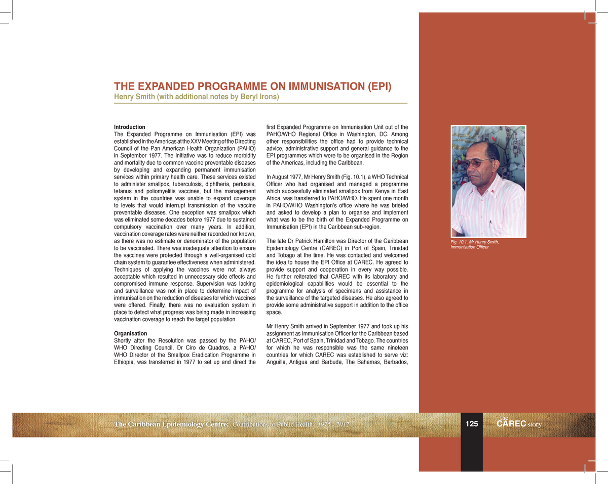 The EPI - Epi - expanded program on immunization - the The Caribbean ...