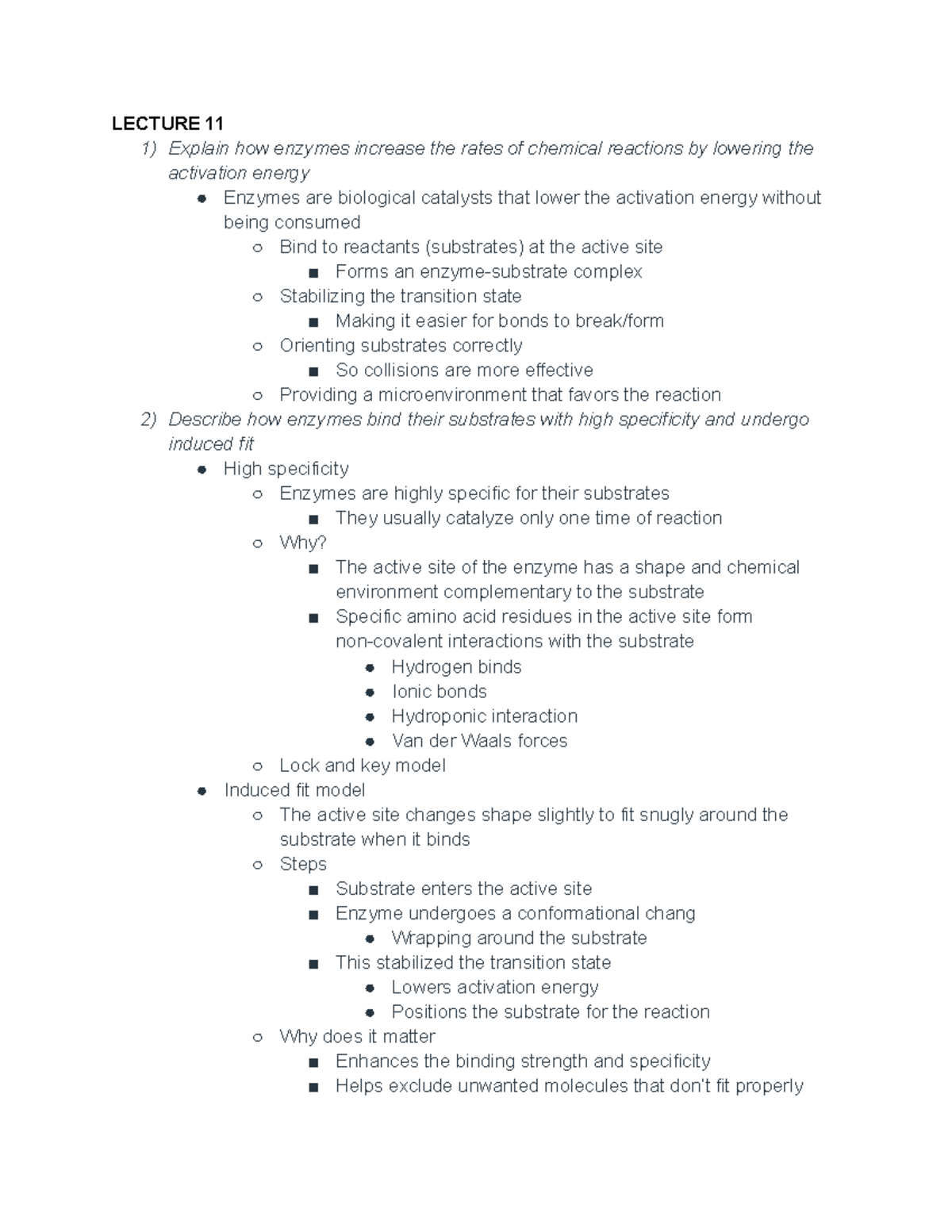 Midterm 1 Study Guide - Cellular Respiration and Enzyme Function - Studocu