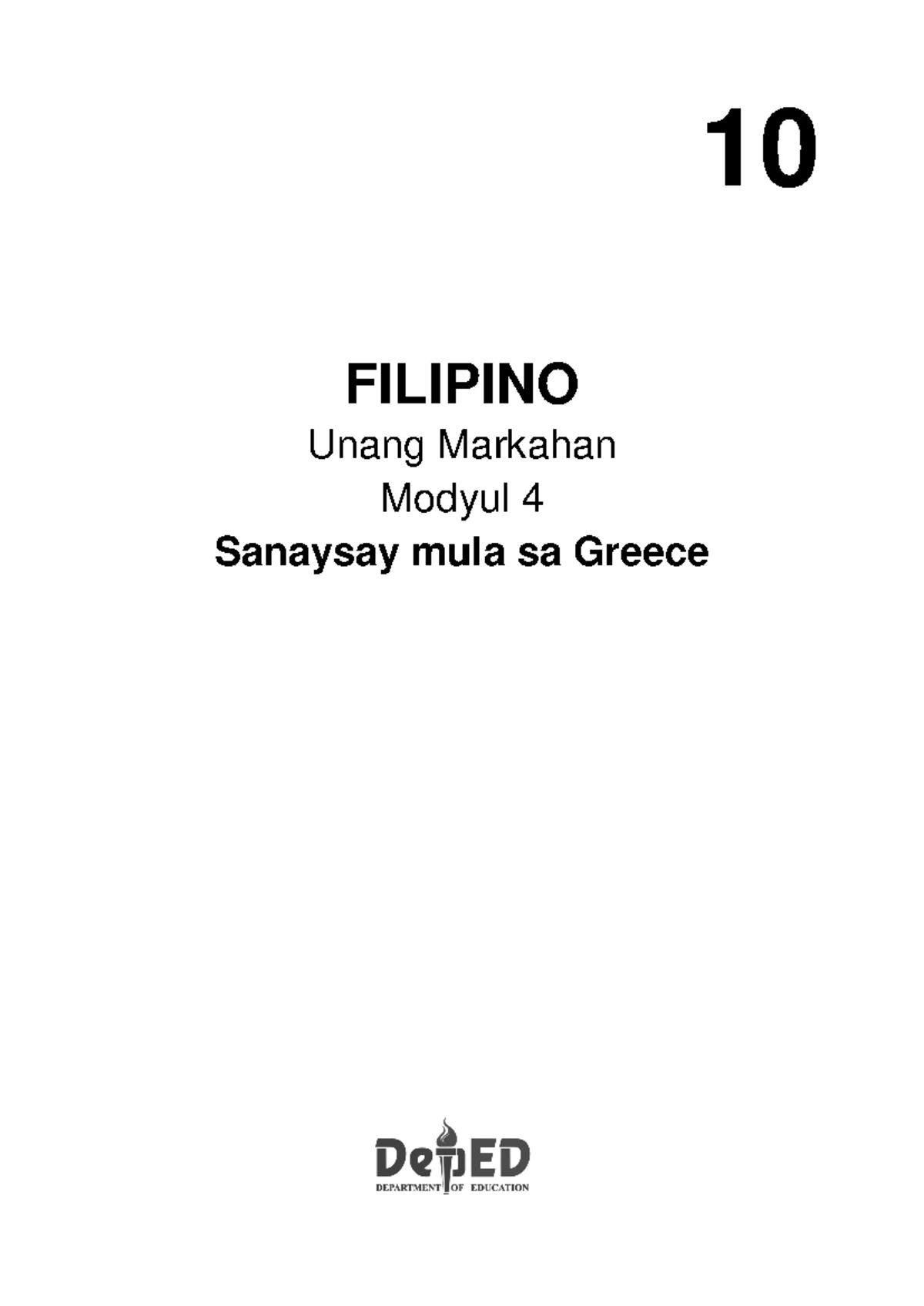 Answer-KEY-1st-grading-exam-in-Filipino-10-2021-2022 - Republika ng ...