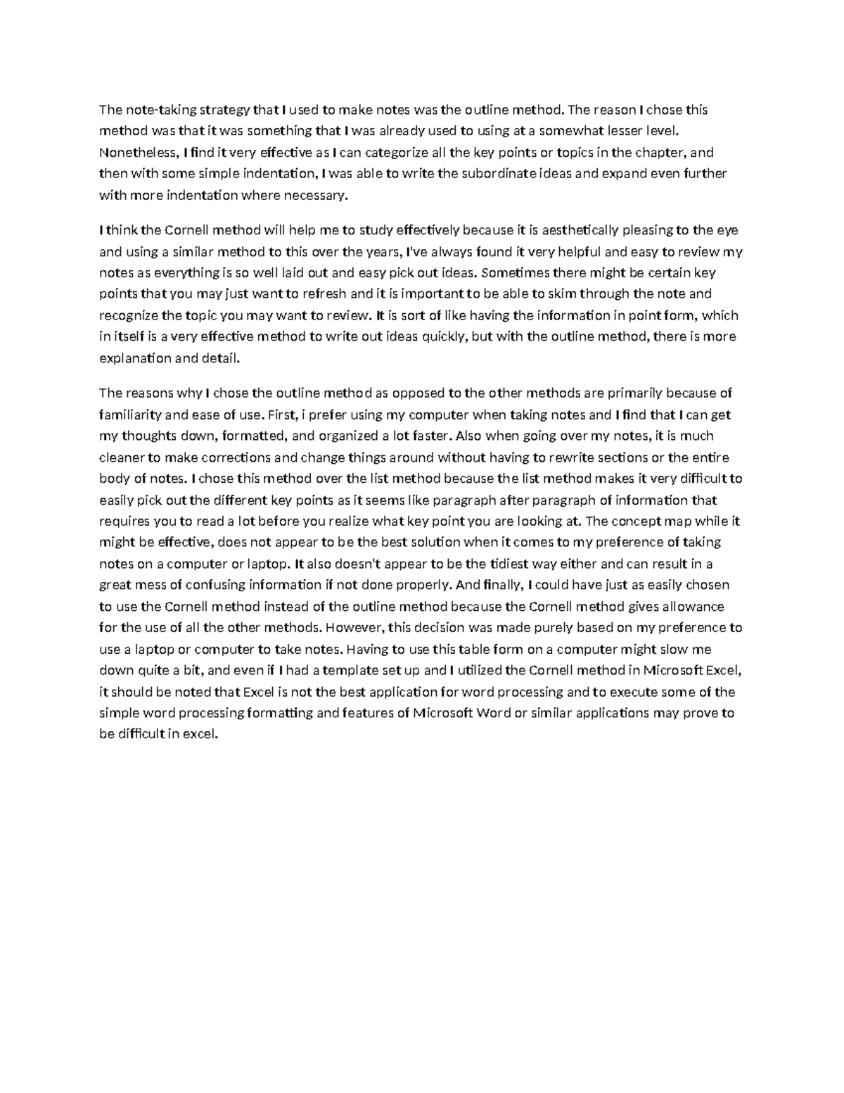 UNIV 1001 - Discussion - Unit 6: Effective Note Taking Strategies - Studocu