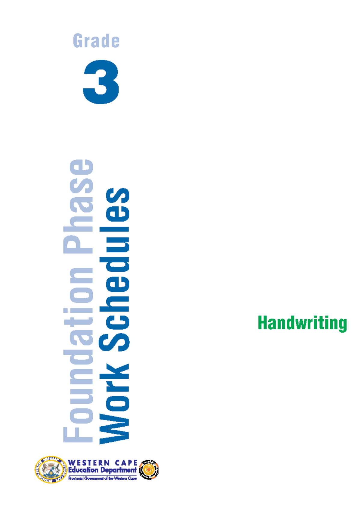 Handwriting Work Schedules for Grade 3 - Term 1 to Term 4 - Studocu