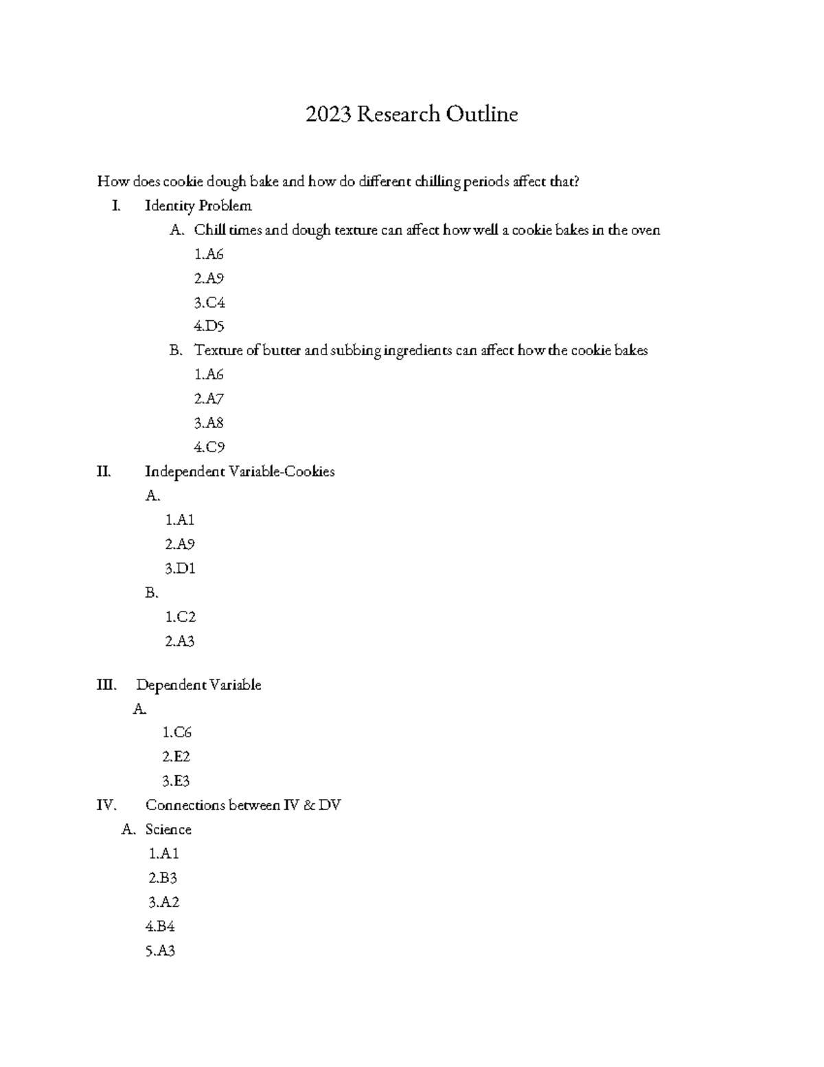 2023 Research Outline - study notes - 2023 Research Outline How does ...