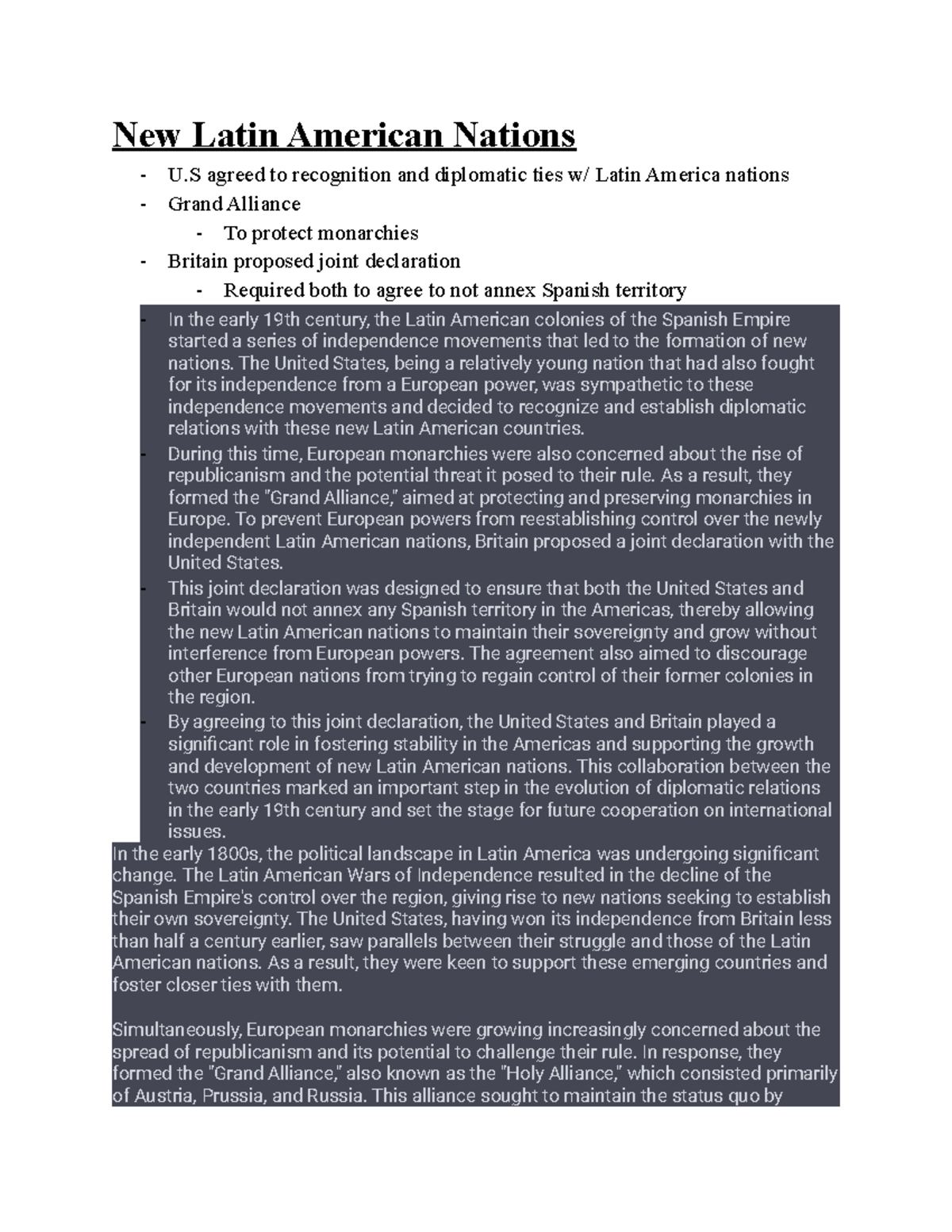 New Latin American Nations influence in today's society - New Latin ...