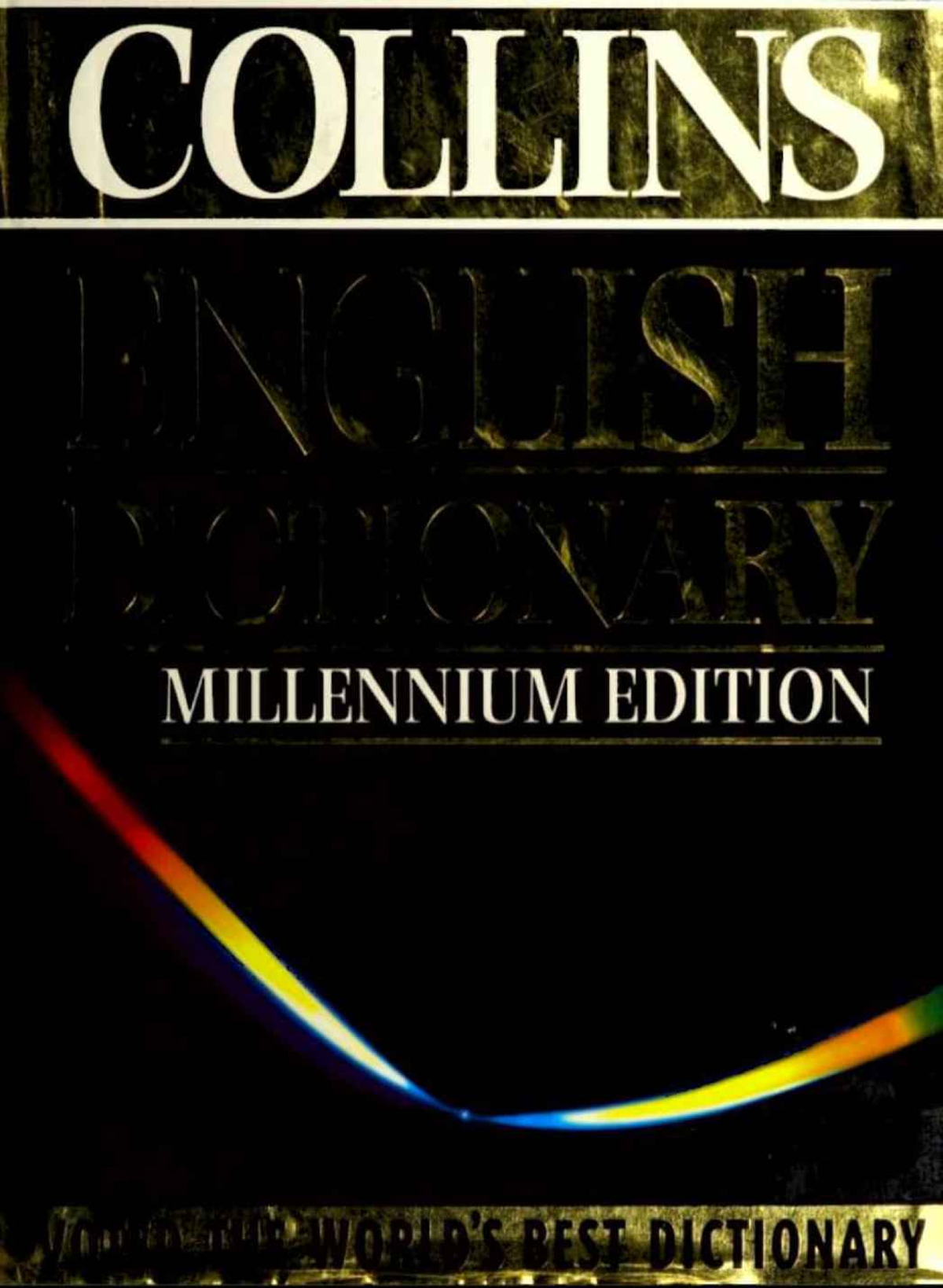 Collins English Dictionary: Millennium Edition Overview - Studocu