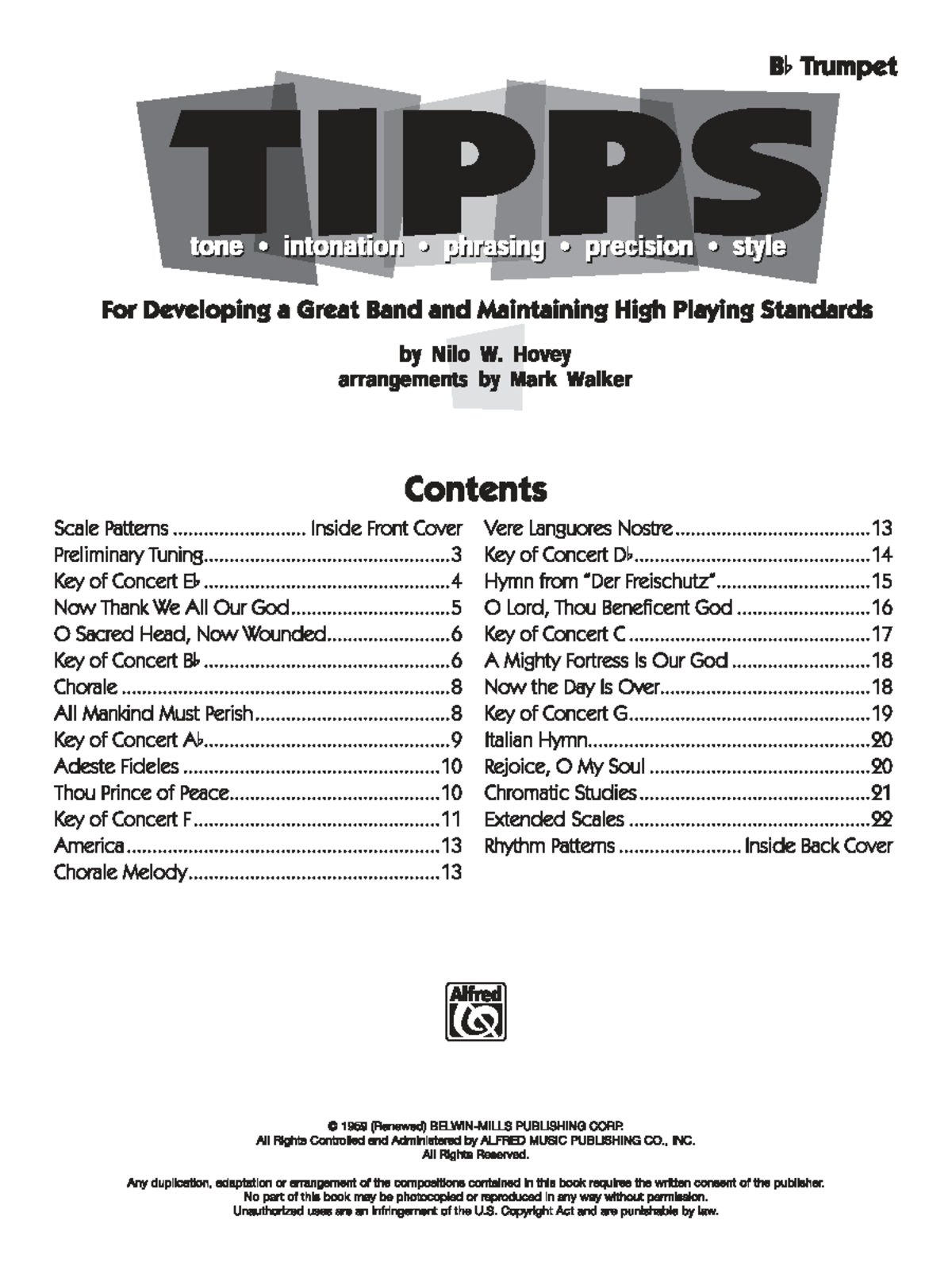 Tipps-for-bands - Use this for the final project - Bb Trumpet D tone ...