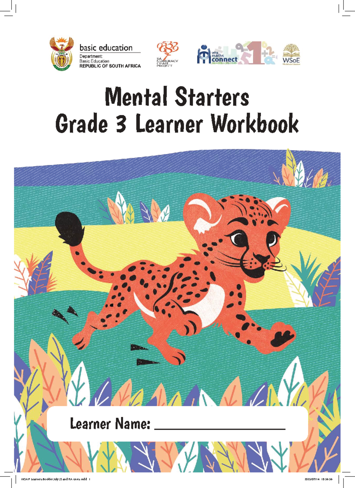 Mental Starters Assessment Project (MSAP) Grade 3 Learner Workbook ...