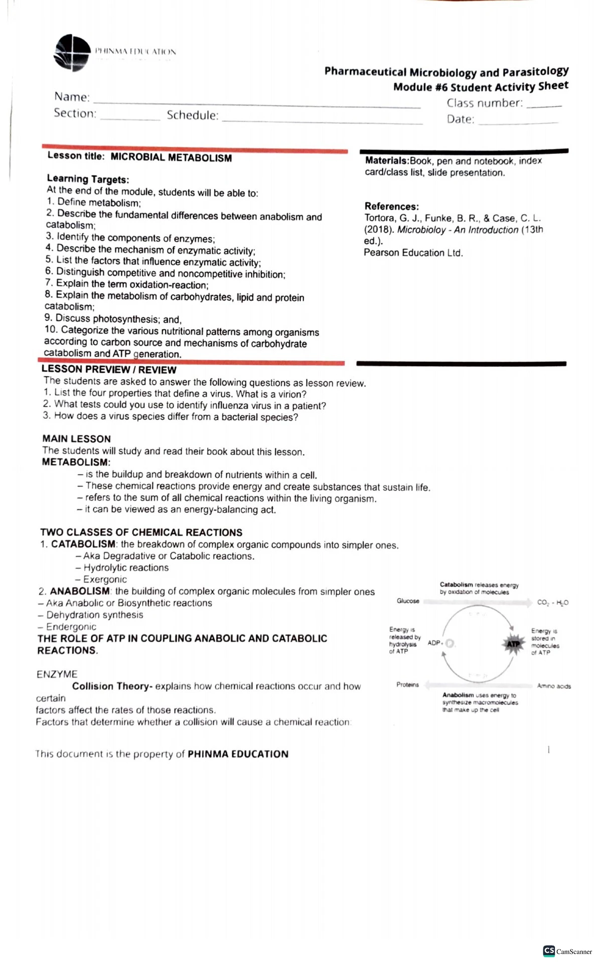 PHINMA EDUCATION Pharmaceutical Microbiology & Parasitology Module ...