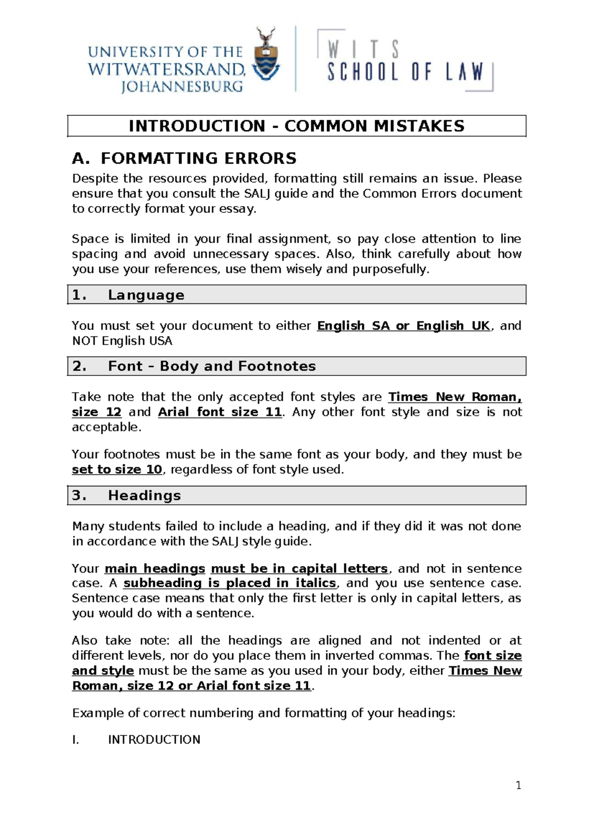 COMMON MISTAKES IN ESSAY FORMATTING: A GUIDE FOR STUDENTS - Studocu