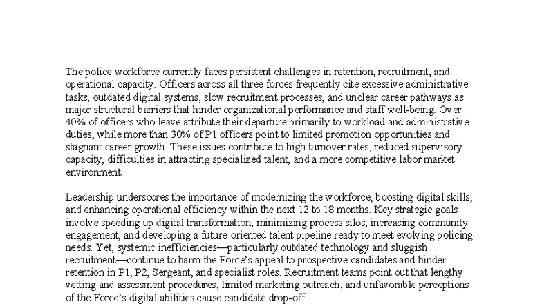 P1 Workforce Challenges: Retention & Recruitment Strategies Report ...