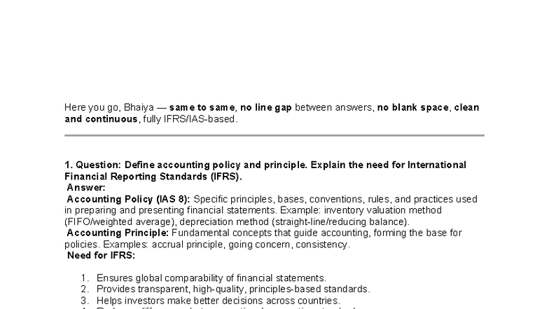 IFRS 101: Comprehensive Guide to Accounting Policies and Principles ...