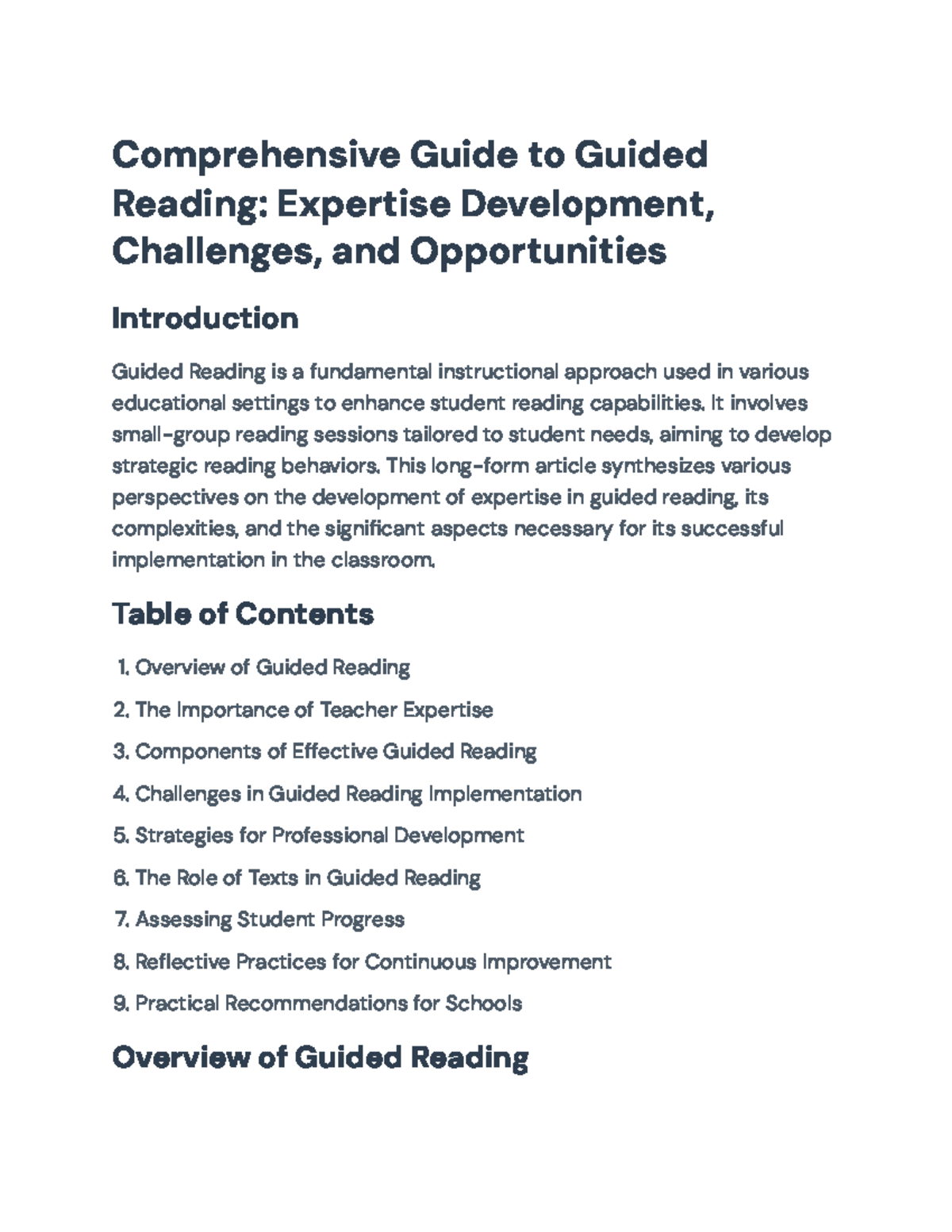 Comprehensive Guide to Guided Reading: Strategies & Best Practices ...