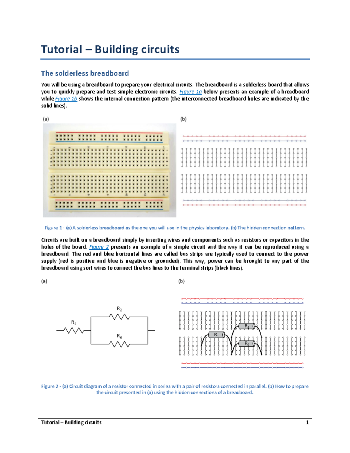 PHYS 101: Building Circuits - Lab Tutorial and Diagrams - Studocu