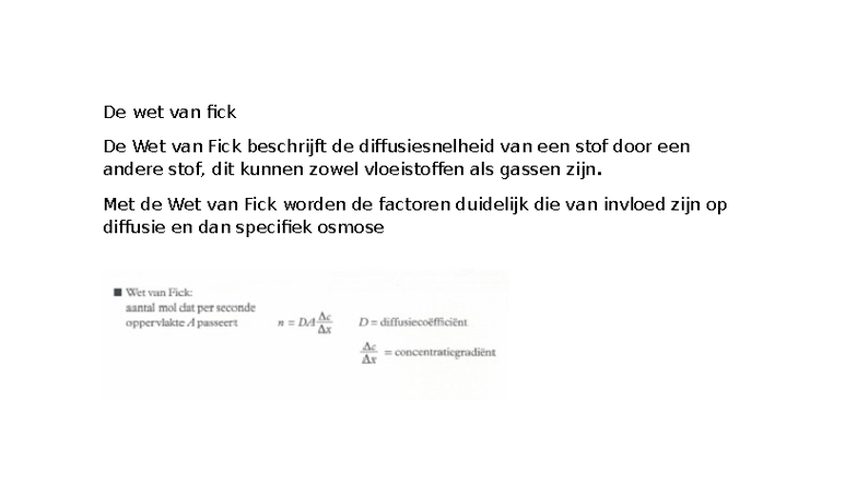 Wet van Fick NLT - Impact van Fijnstof op Diffusiesnelheid en ...