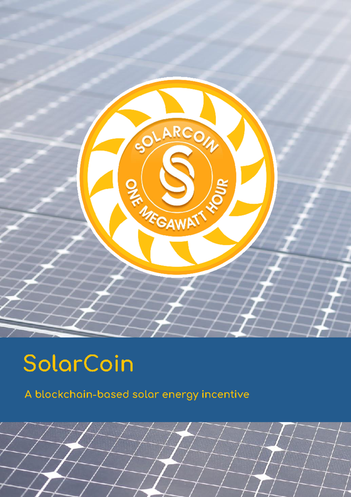 Solar Coin (SLR) - SolarCoin A blockchain-based solar energy incentive ...