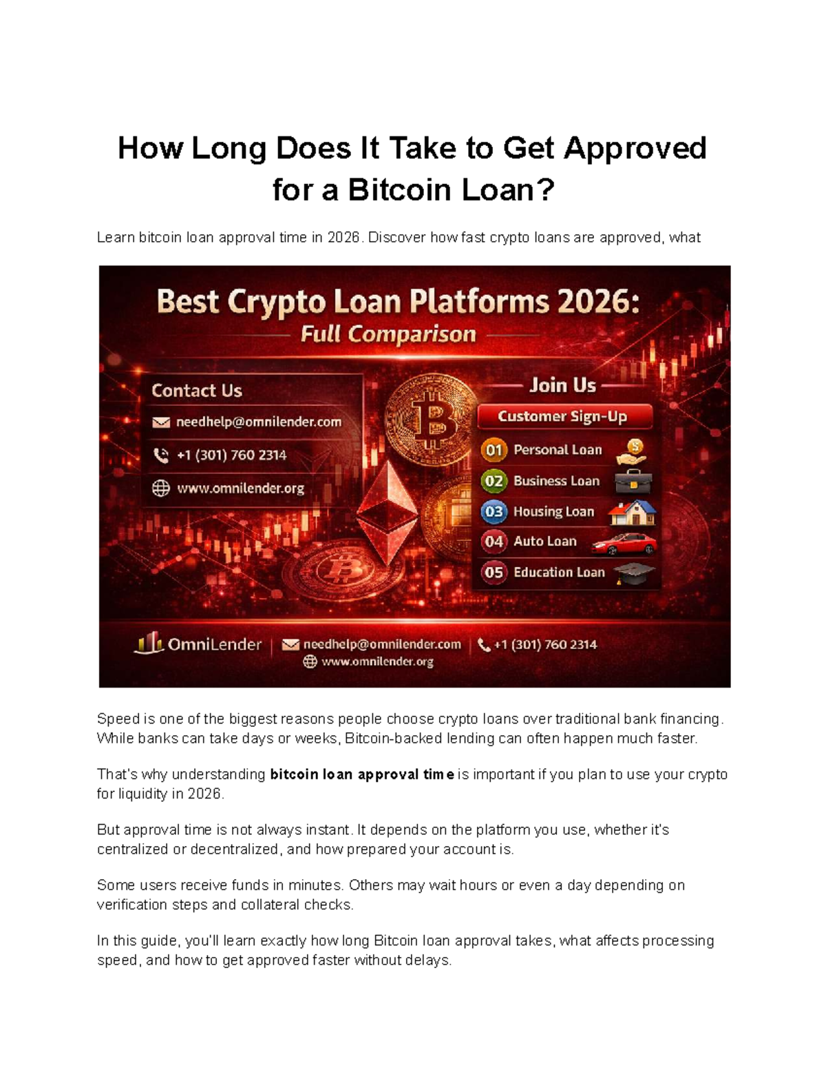Bitcoin Loan Approval Time: CeFi vs DeFi in 2026 - Studocu