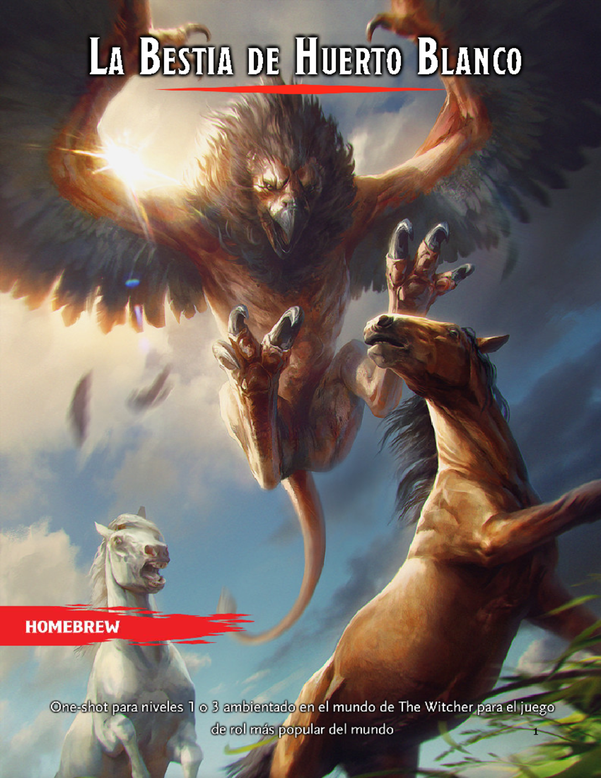 La Bestia de Huerto Blanco: Aventura para D&D 5e - Mago Nivel 1 - Studocu