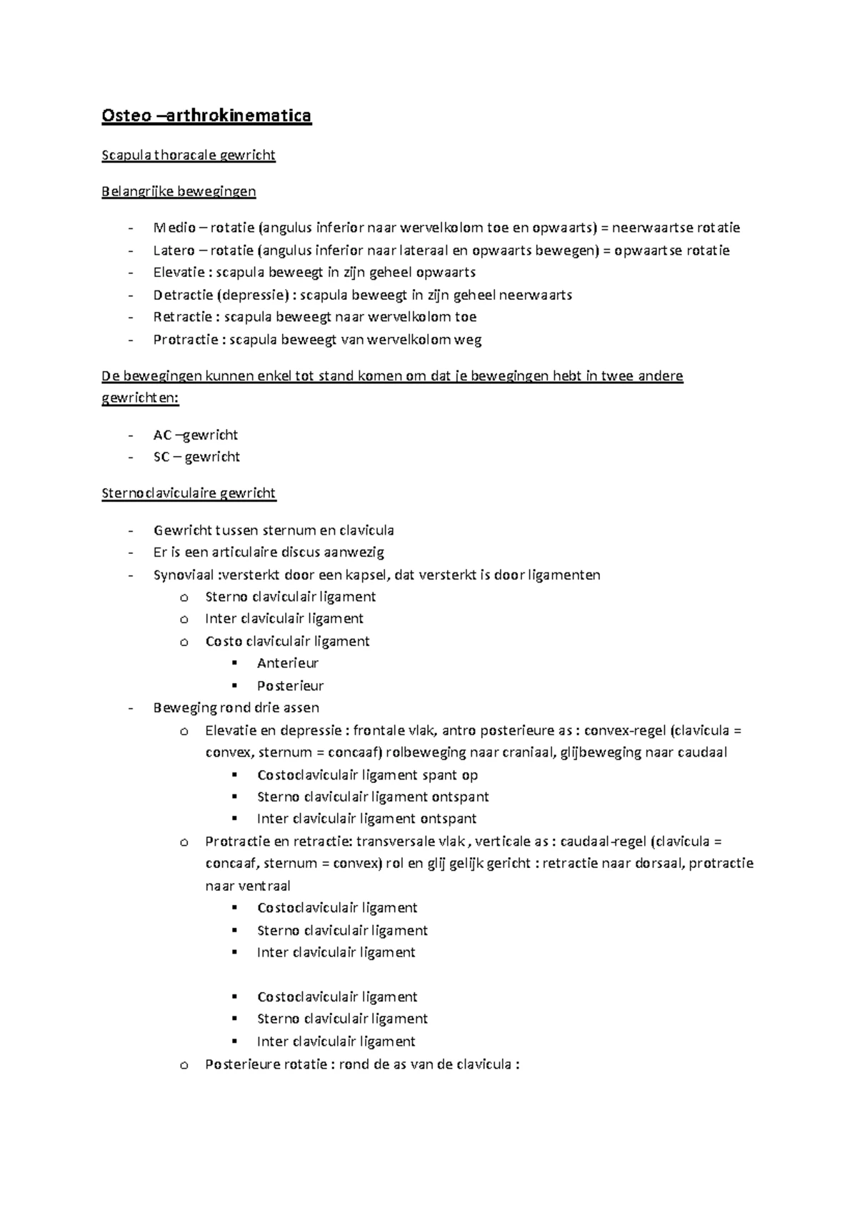 De Pols - De pols Bewegingen die mogelijk zijn in de pols Flexie en ...