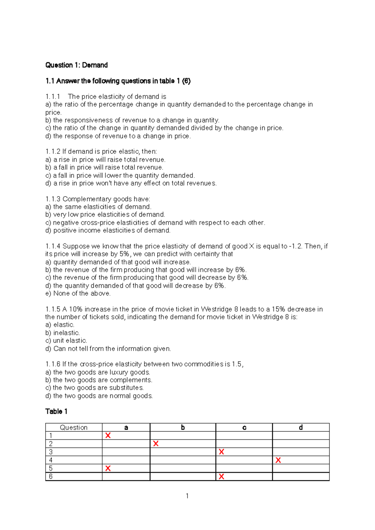 Practice Questions for Economics 101: Semester Test 2 - Studocu
