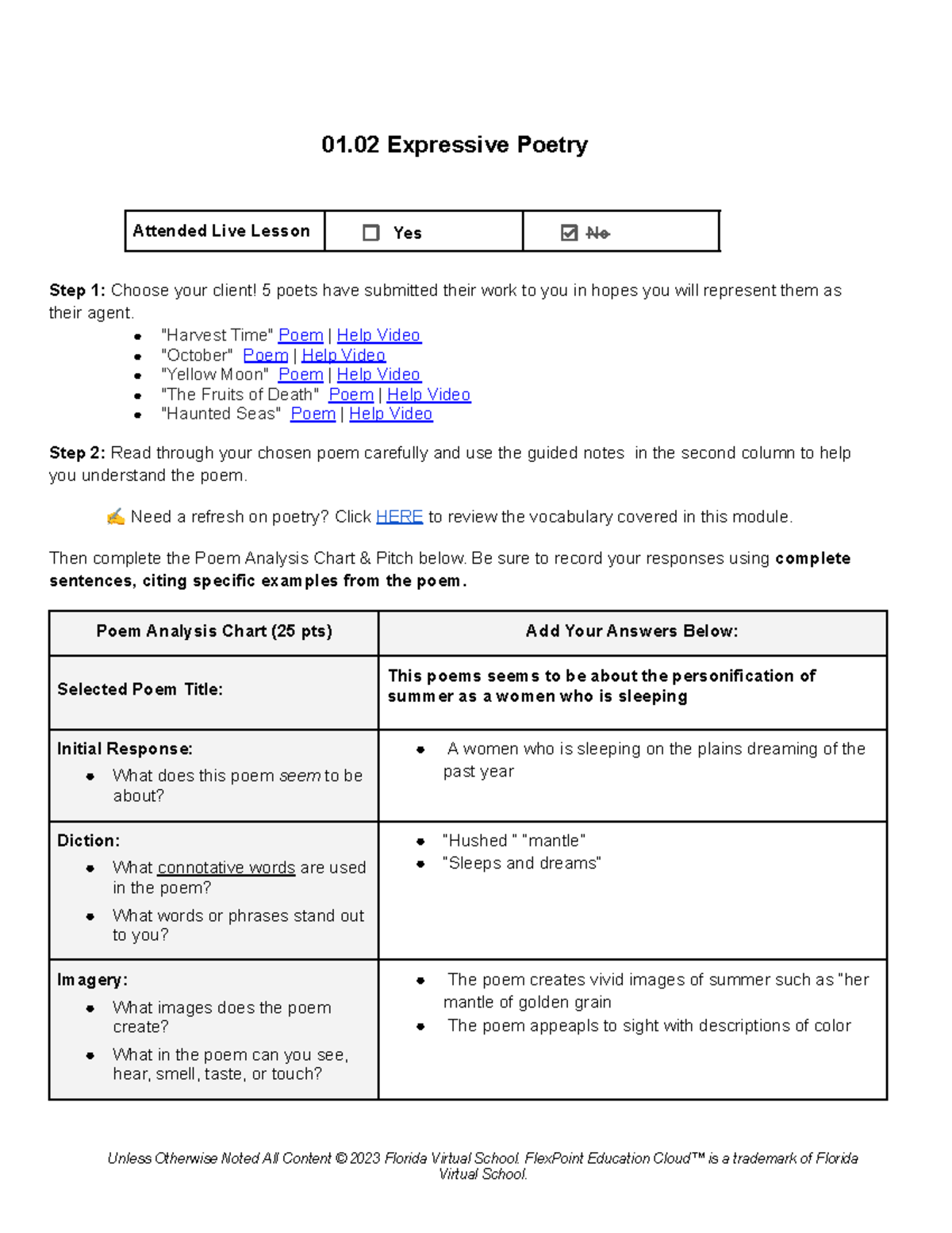 01.02 Guided Template for Expressive Poetry Analysis - Studocu