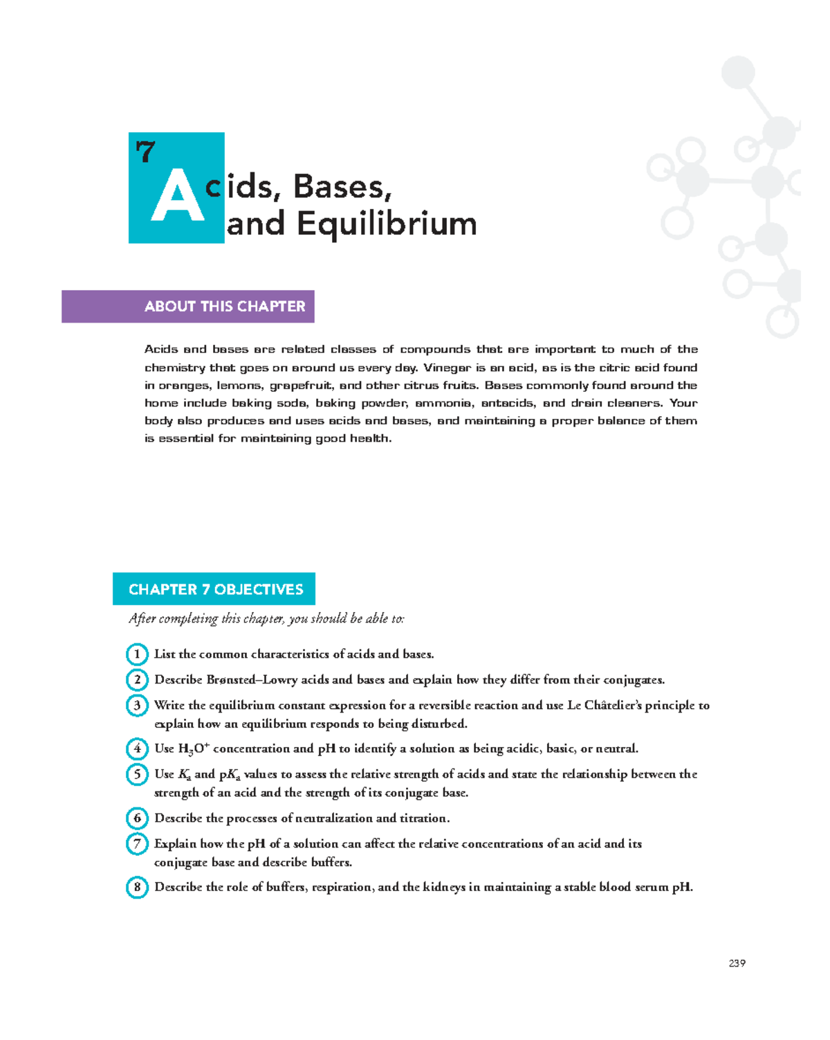 Chapter 7: Acids, Bases, and Equilibrium Overview - Studocu