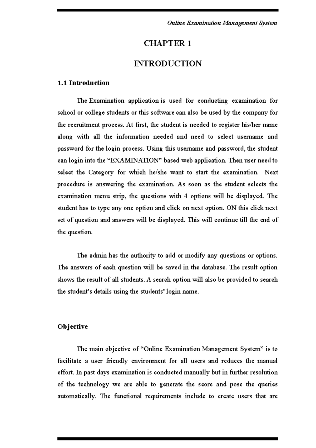 Harshada - Online Quiz Management System Project Documentation ...