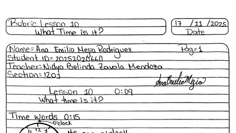 U3T2a37 Lesson 10: Understanding Time Expressions - Studocu