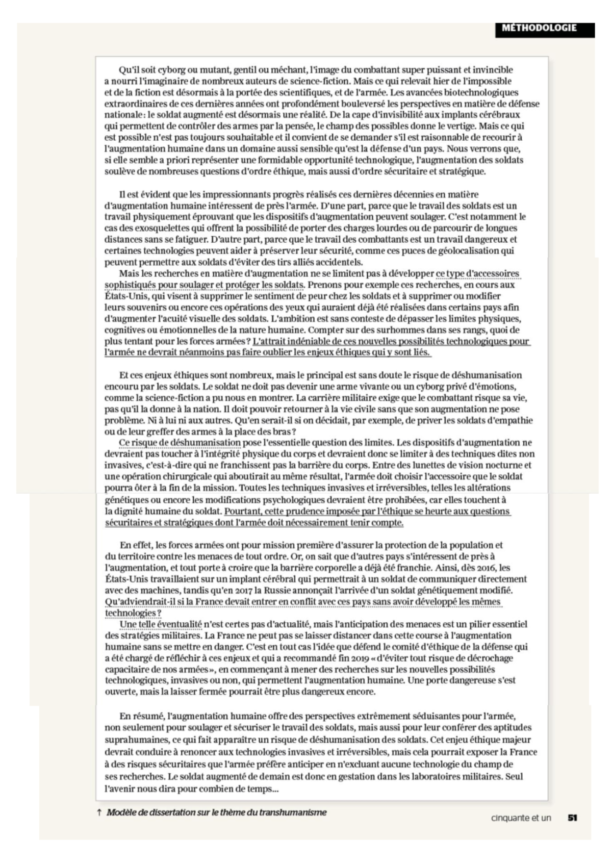 Structurer synthese un document écrit - MÉTHODOLOGIE soit cyborg ou ...