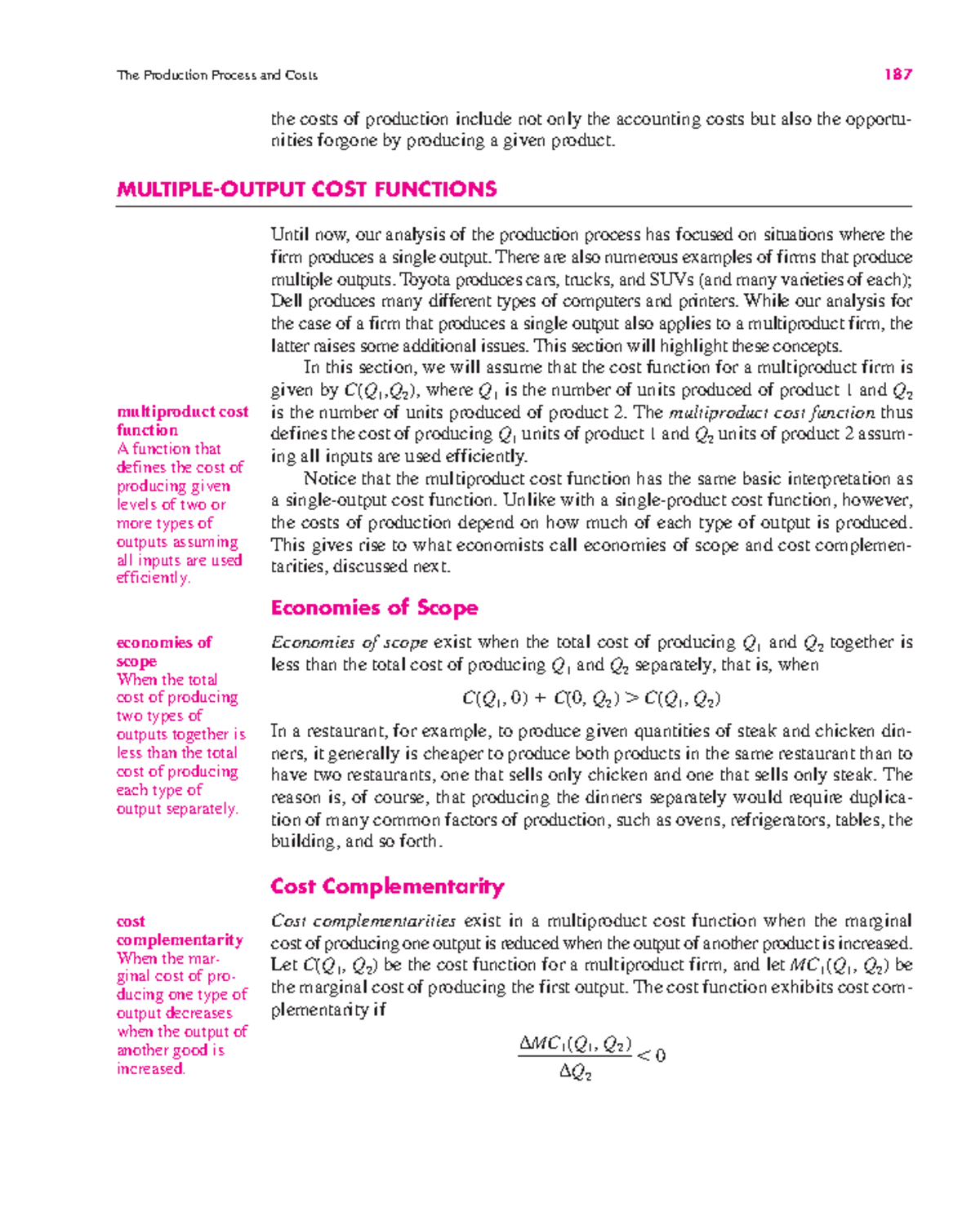 ECON 101: Economics of Scope & Cost Complementarity Analysis - Studocu
