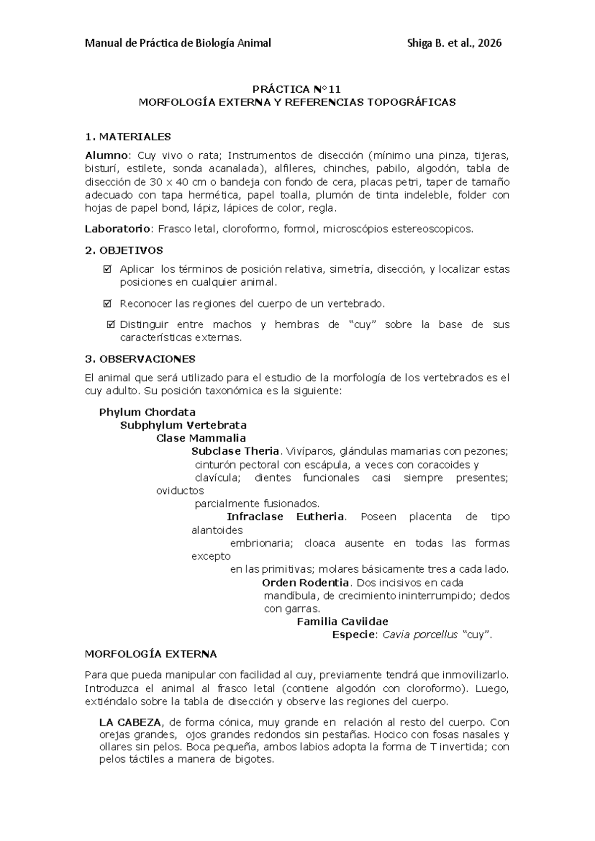 Guía de Estudio de Bioquímica - Práctica 11-12 Ciencias Biológicas ...