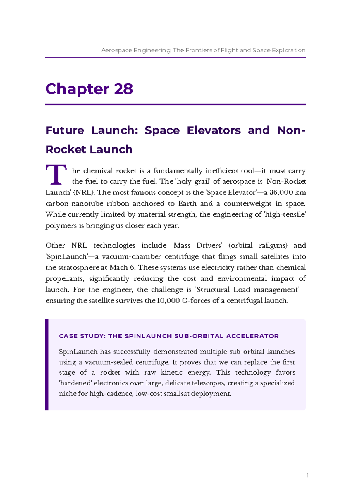 Aerospace Engineering: Ch 28 Future Launch - Space Elevators & NRL ...