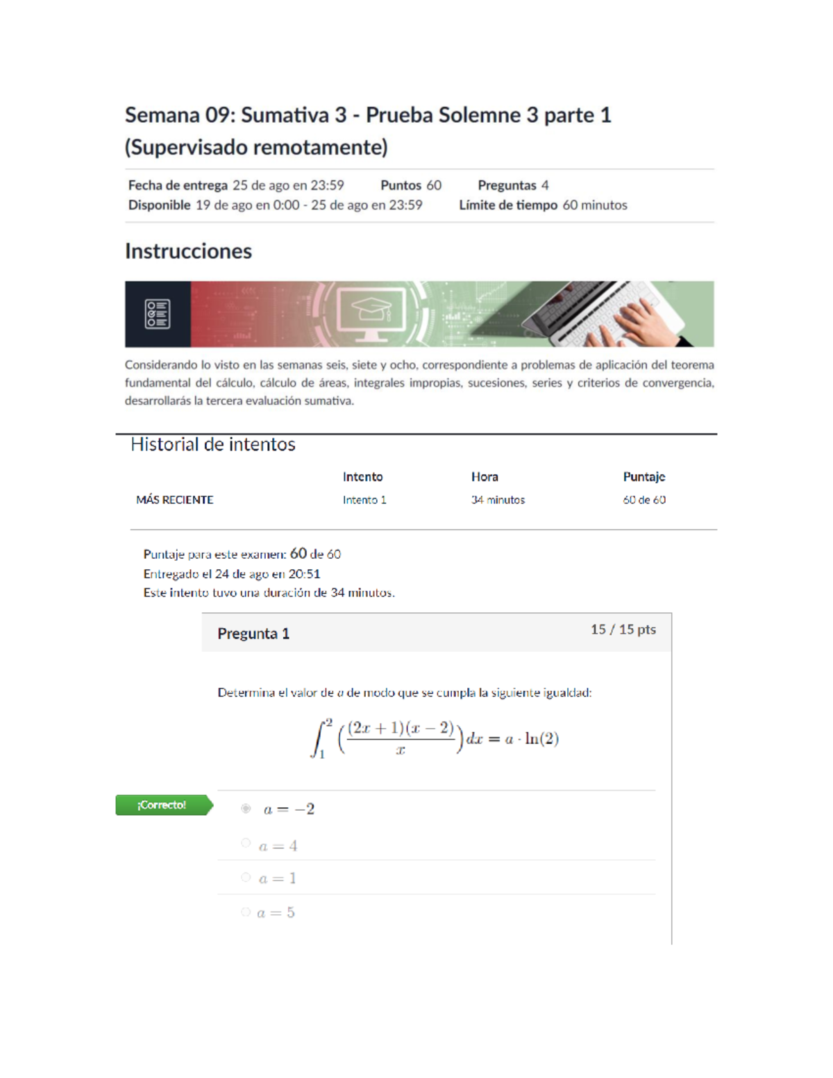 Solemne 3 - Prueba Sumativa 3 de Cálculo Diferencial (Semana 09) - Studocu