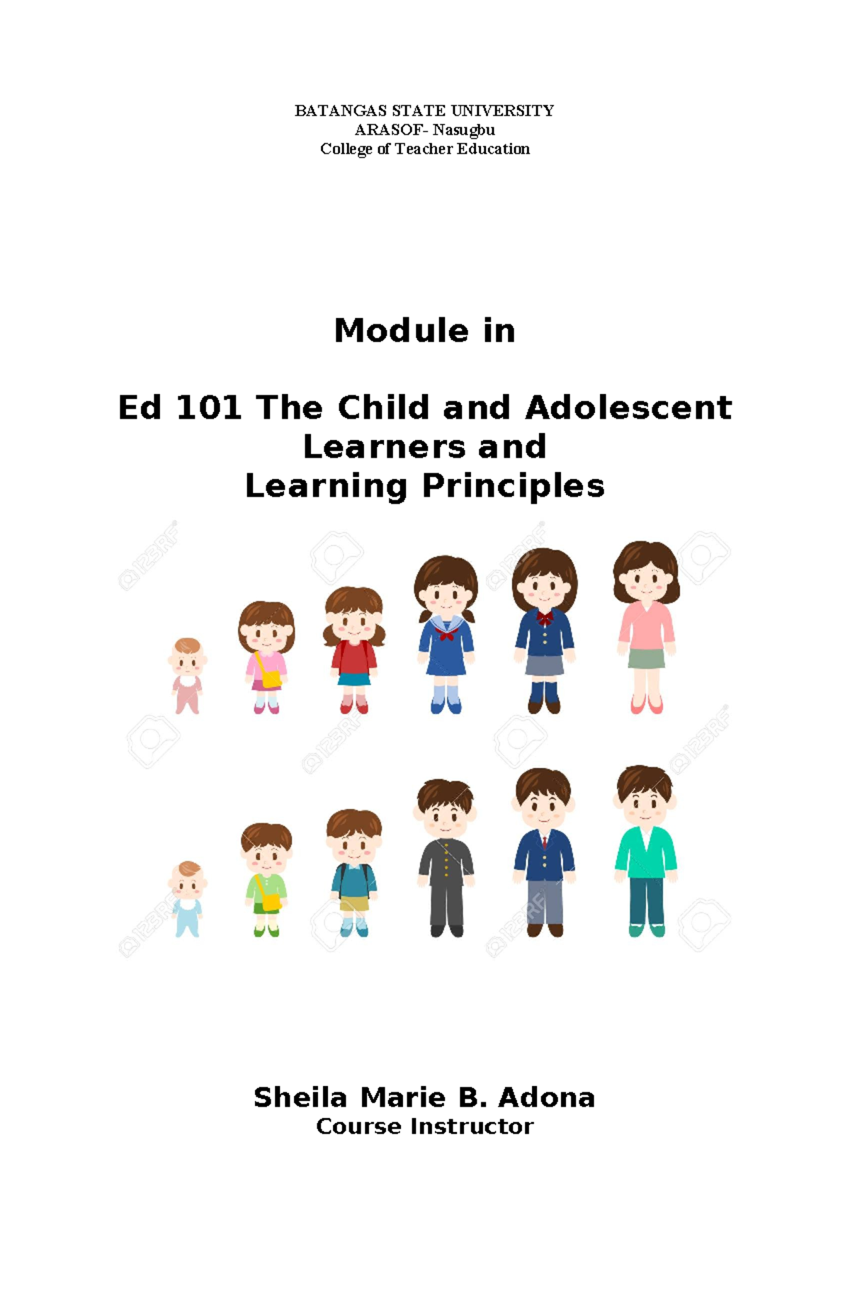 Module 1: Nature & Principles of Human Development for Ed 101 - Studocu