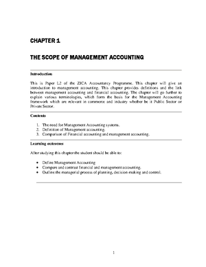 ZICA - Zambia Institute of Chartered Accountants - Studocu