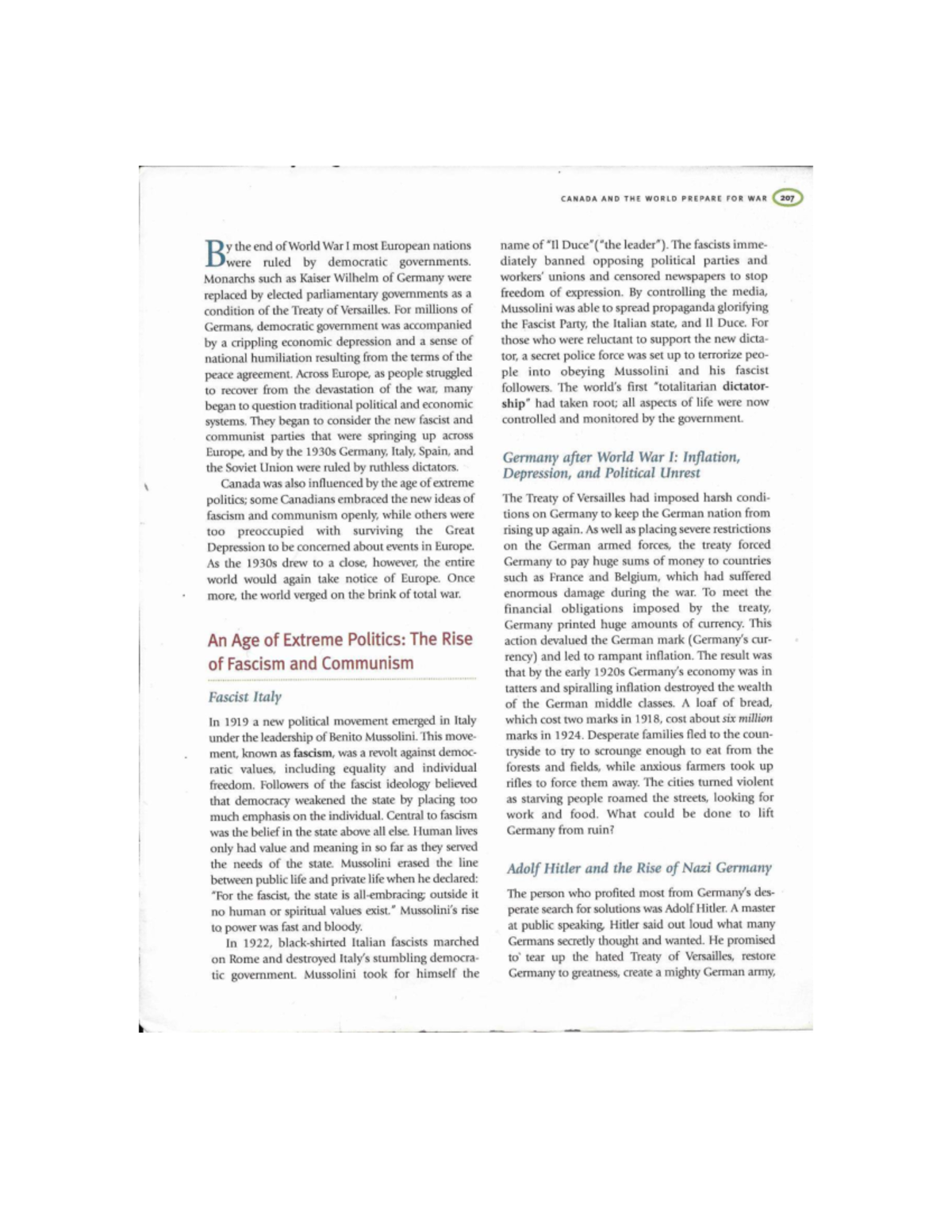 HIST 207: The Rise of Fascism and Communism in Europe Before WWII - Studocu