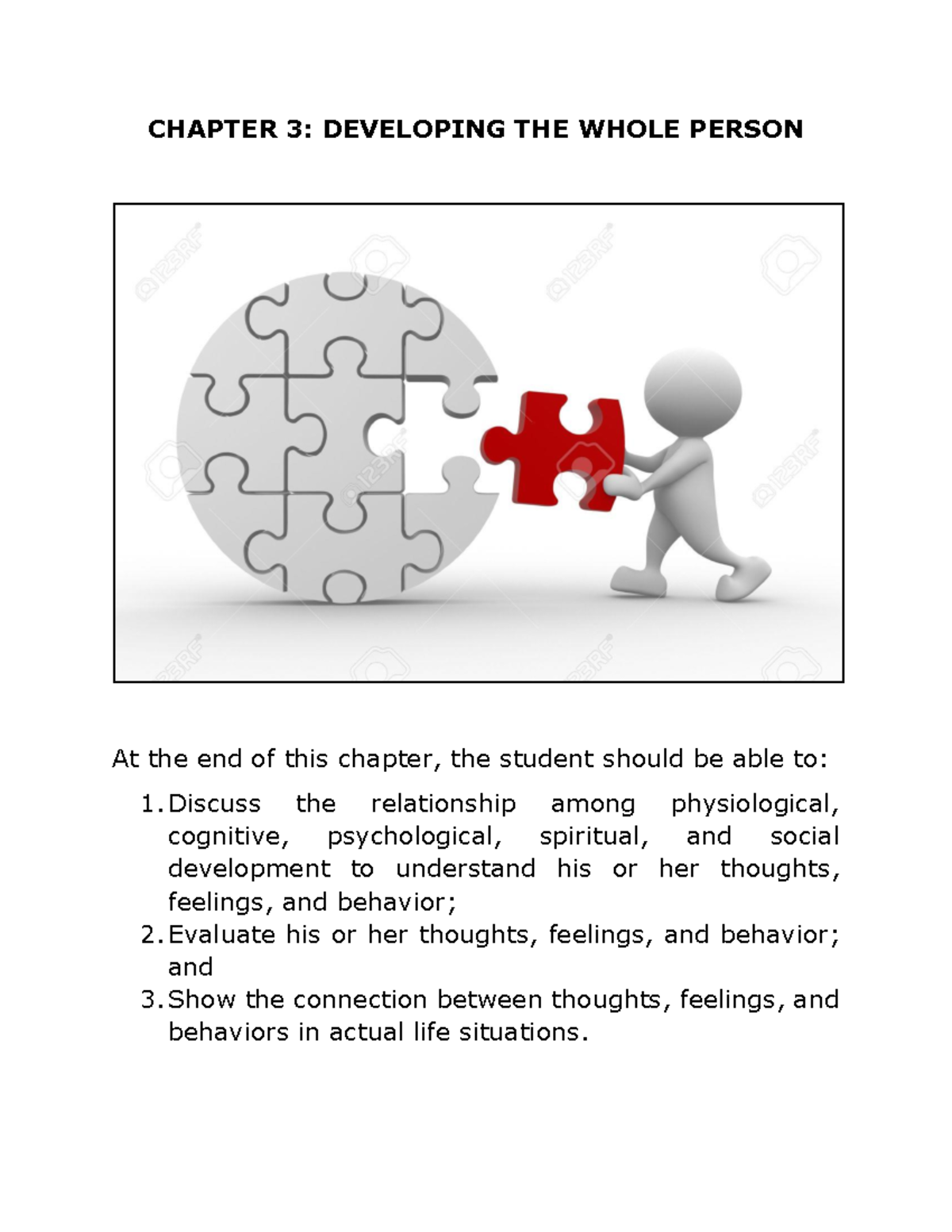 5 PDev Chapter 3 personal development - CHAPTER 3: DEVELOPING THE WHOLE ...