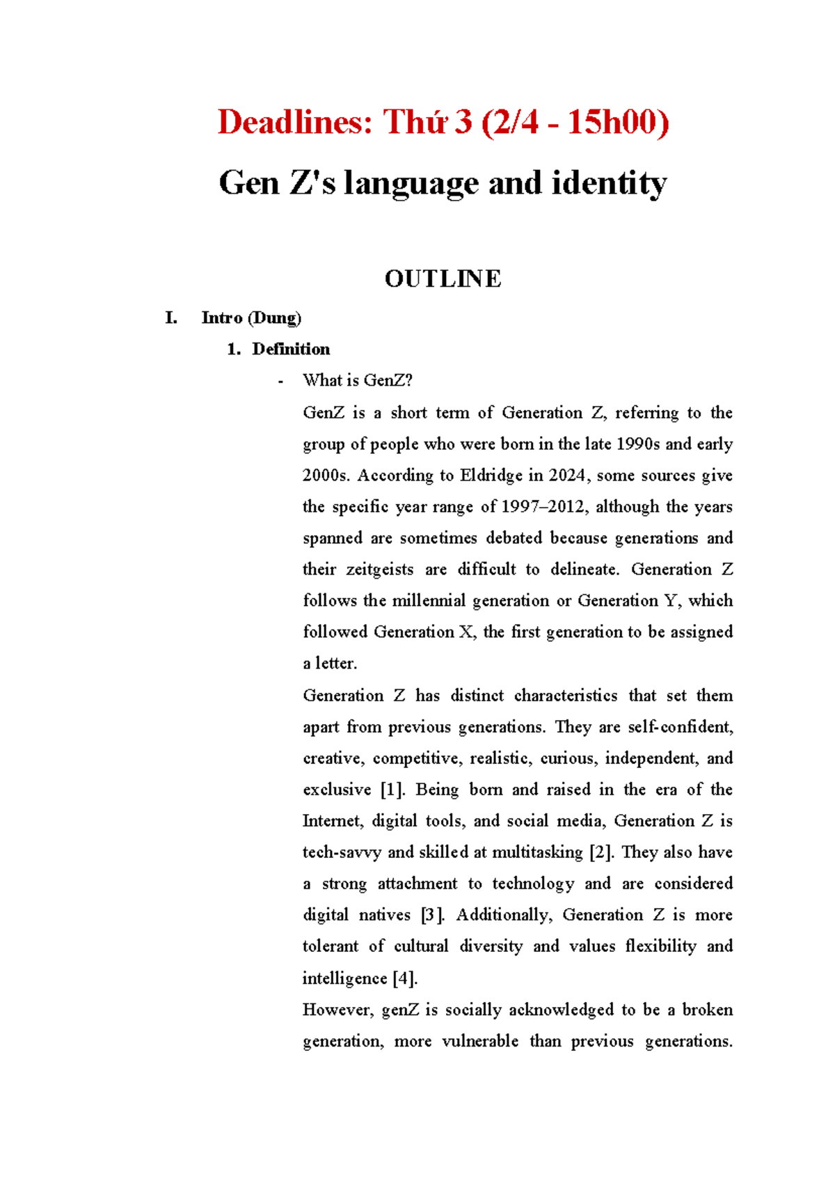 LCS Gen Z's Language and Identity: A Study on Social Media Impact - Studocu