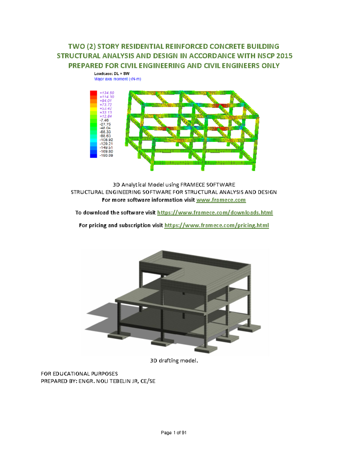 Guide for Structural Analysis & Design of 2-Storey RC Bldg (CE 2015 ...