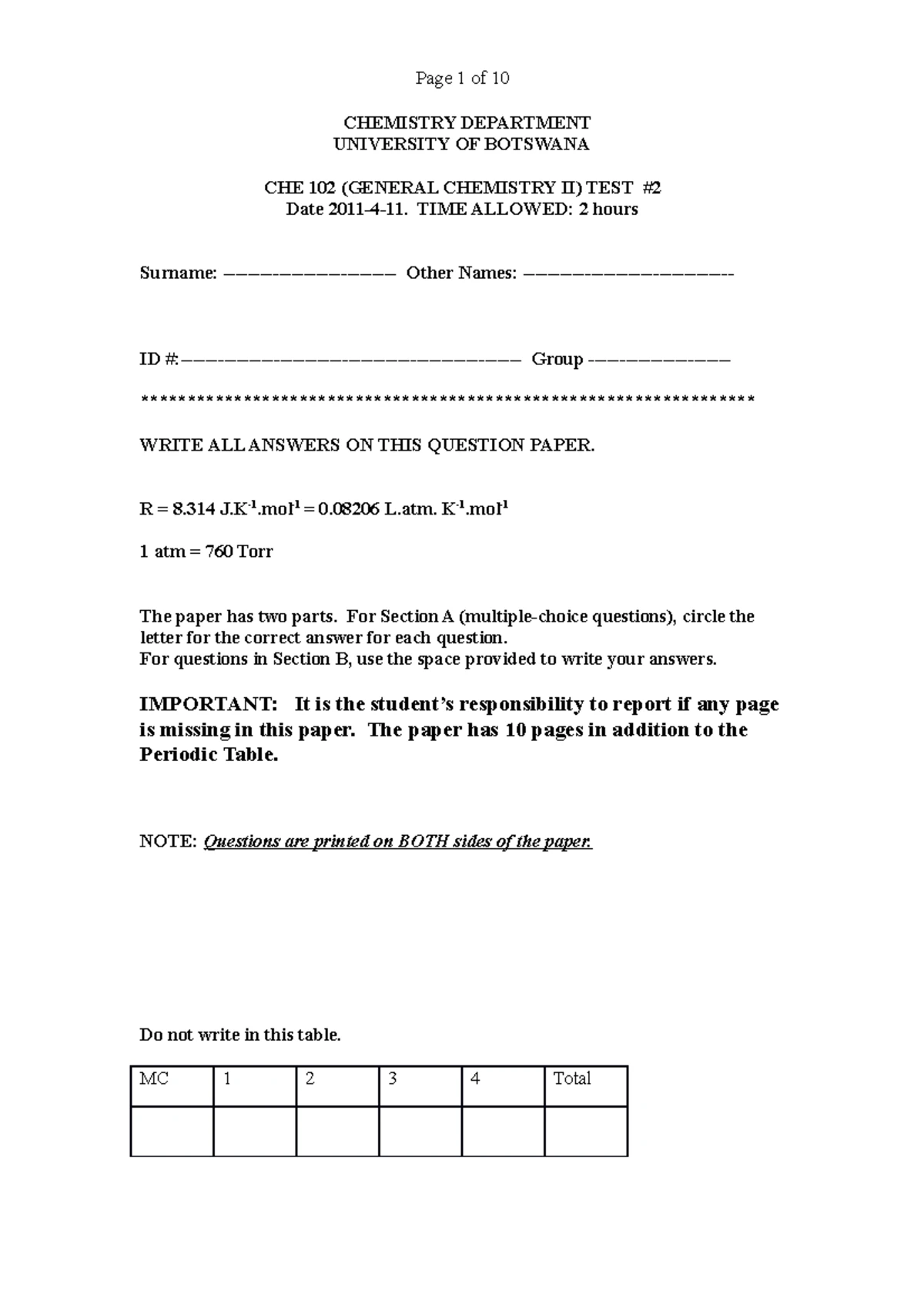 Form 1 Revision material - MODULE: THE NATURE OF SCIENCE TOPIC: DOING ...