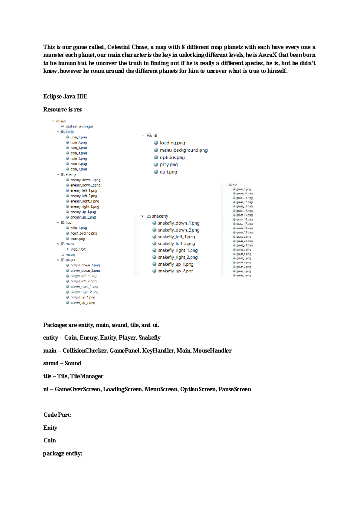 Celestial Chase Game Development Overview (CS101) - Studocu