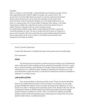 LAW034 TUTO - tuto madam cartaz - CHAPTER 5 QUESTION 1 The word justice is derived from latin ...