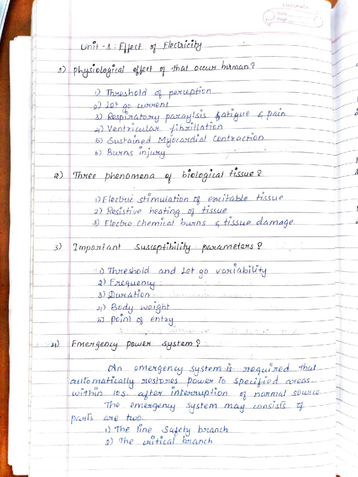 PSSE 101: Key Notes on Electrical Safety and Patient Care - Studocu