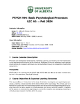 psych 104 - UAlberta - Psychology 104 - Studocu