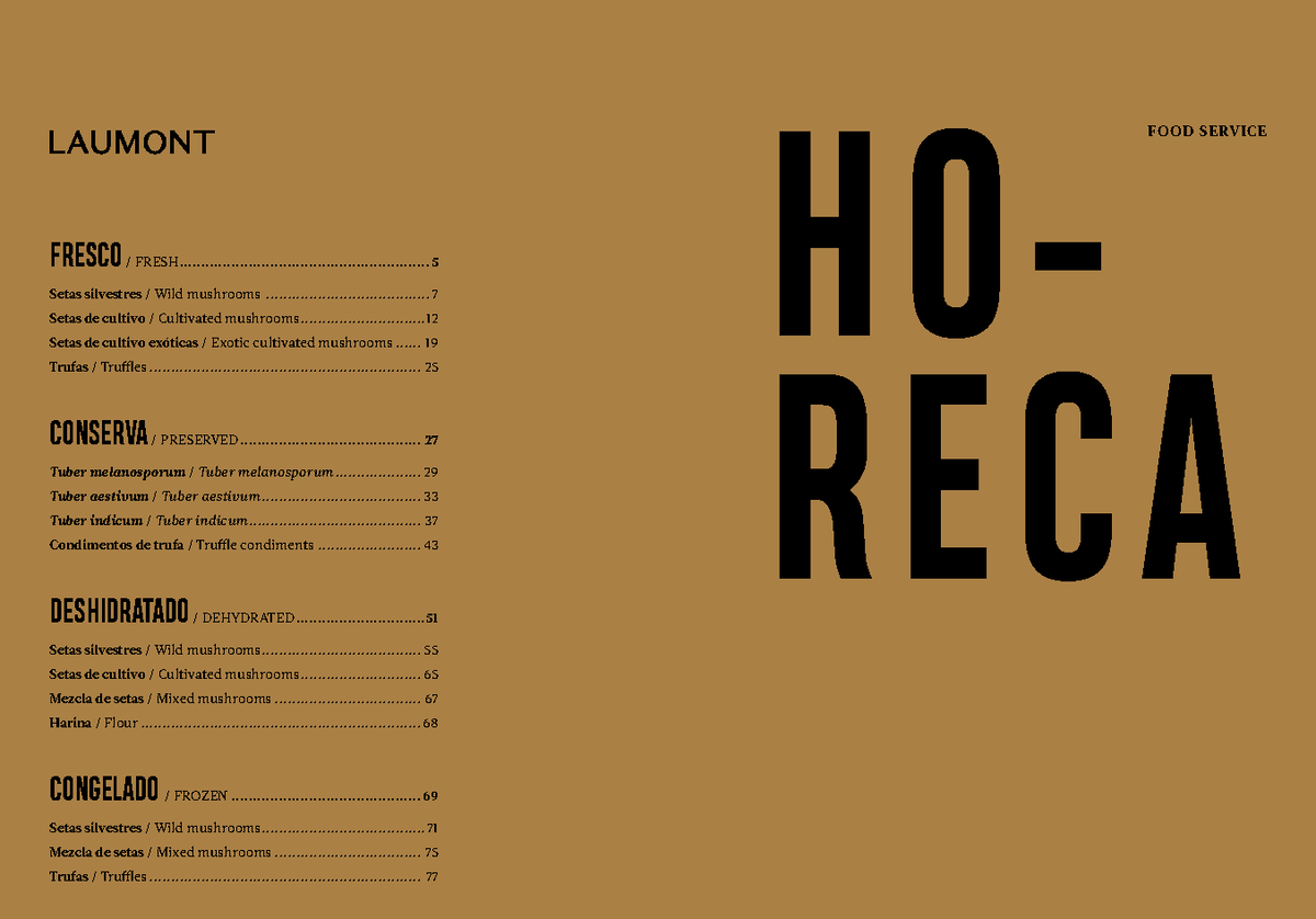 HORECA Food Service: Fresh, Preserved, and Dehydrated Mushrooms - Studocu