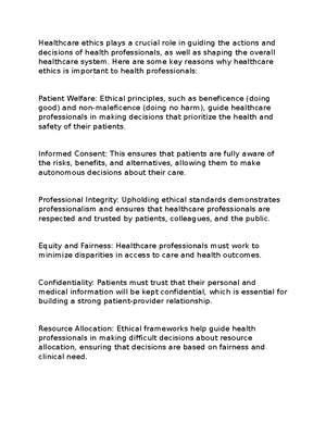 [Solved] principles of double effect in nursing ethics - Health Care ...