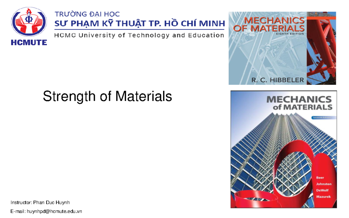 Strength of Materials - Stress-Strain Analysis & Formulas (SM 101 ...