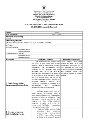 Cot Filipino 2 4th qtr - Lesson Plan - Grades 1 to 12 DAILY LESSON LOG ...