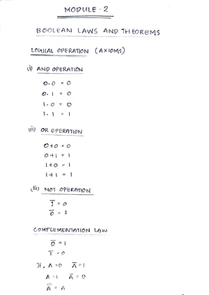 Digital Electronics Course Syllabus for BTech 2nd Year BOE310/BOE410 ...